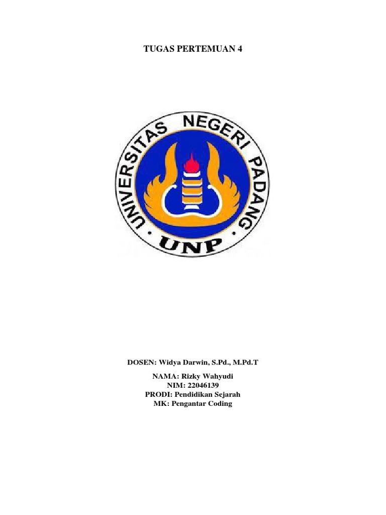 Tugas Pertemuan Coding 4 | PDF