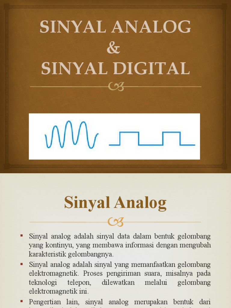 Tayangan Sinyal Analog Dan Digital A | PDF