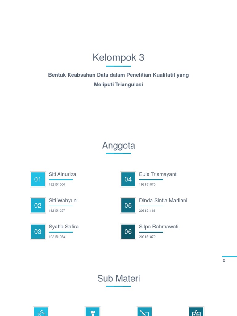 Kelompok 3 Bentuk Keabsahan Data Dan Triangulasi | PDF