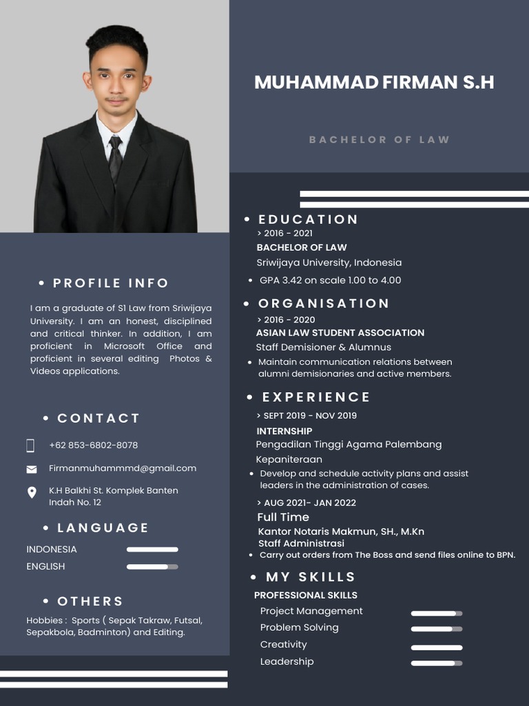 Curriculum Vitae Muhammad Firman | PDF