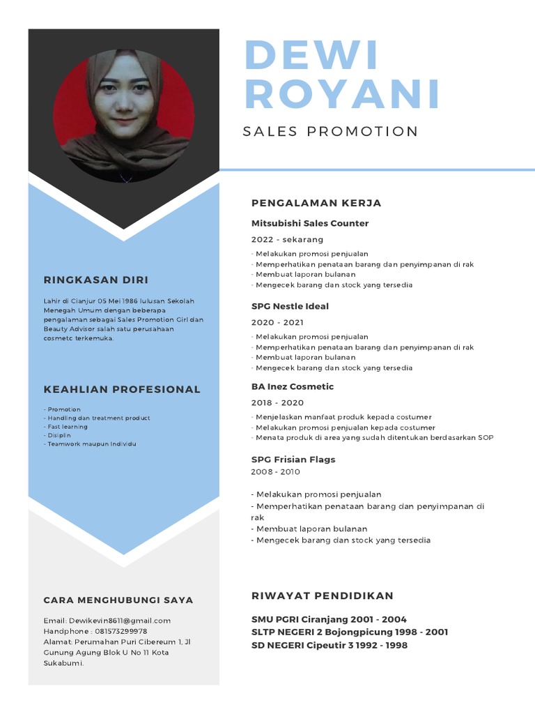 CV Dewi Royani | PDF