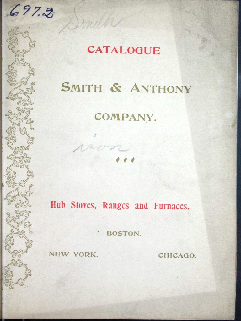 Smith and Anthony Company-Hub Stoves Ranges and Furnaces 1894 | PDF