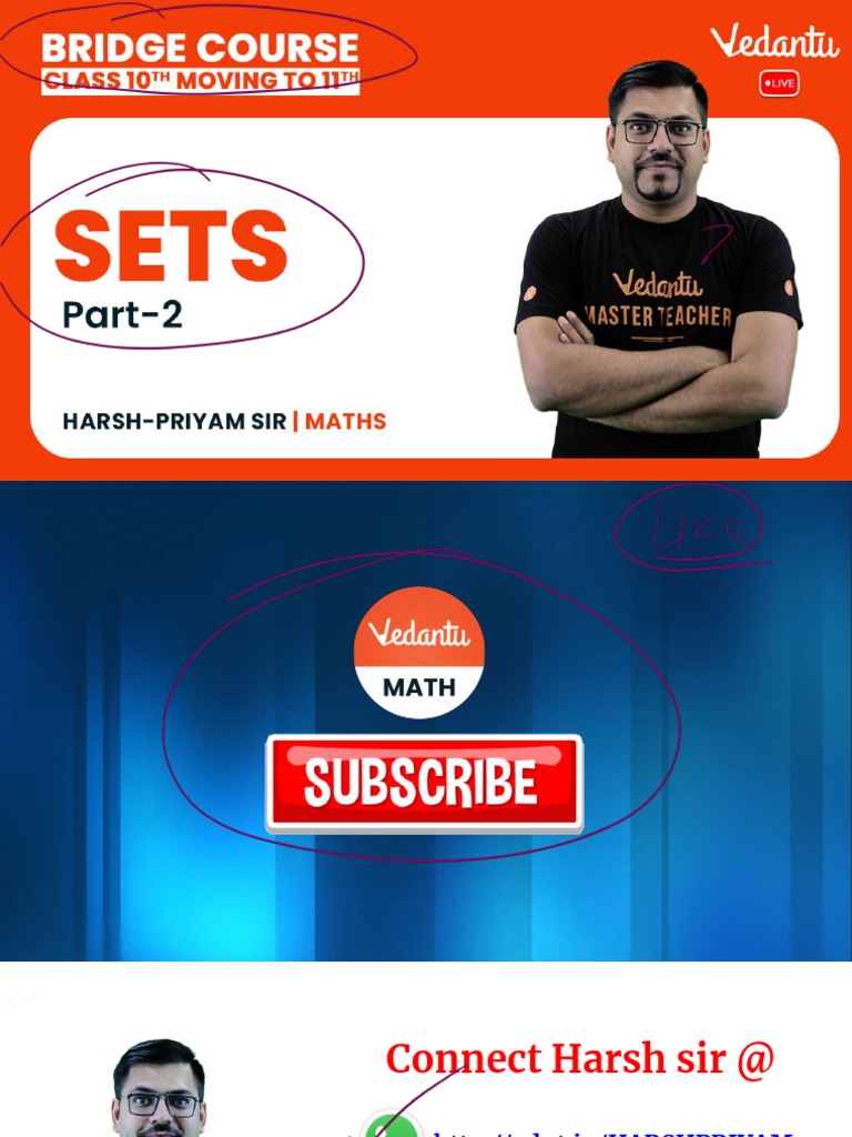 Sets+2+ +11th+Class+Bridge+Course+E52zH+MPb+ | PDF | Intersection (Set ...