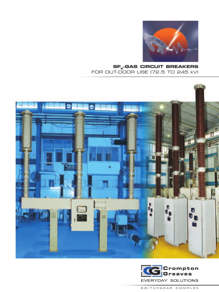 SF6 GCB 72.5-245kV | PDF | Electricity | Electromagnetism