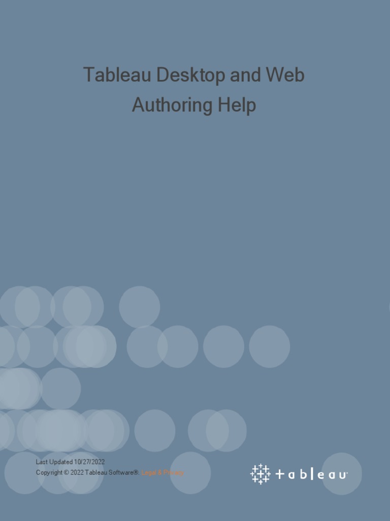Tableau Desktop | PDF | Proxy Server | Microsoft Excel