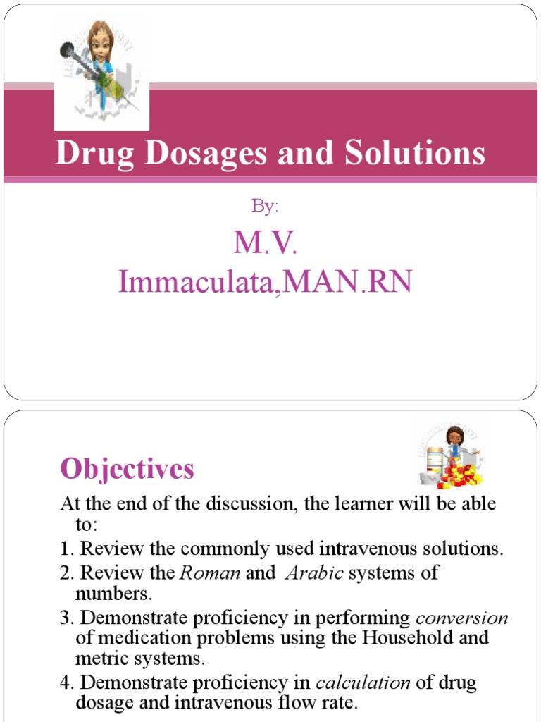 IV Dosage Calculations and Conversions | PDF | Litre | Intravenous Therapy