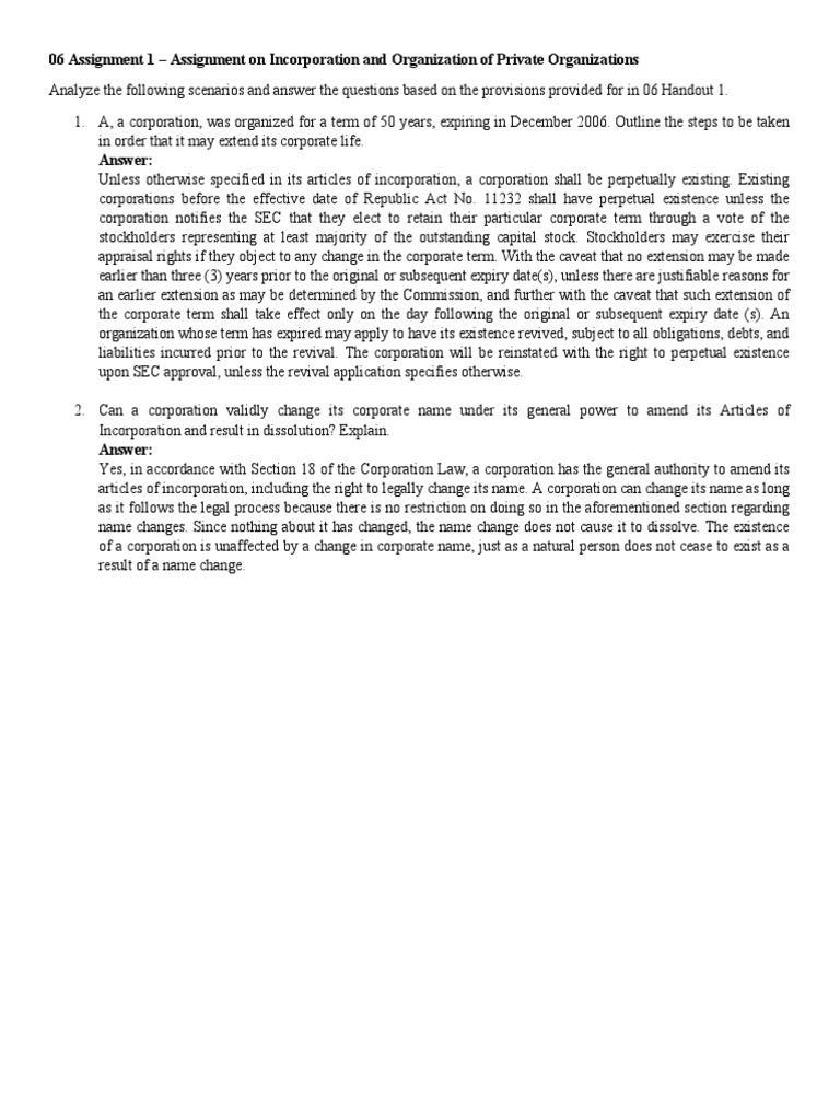 06 Assignment 1 - Business Law | PDF