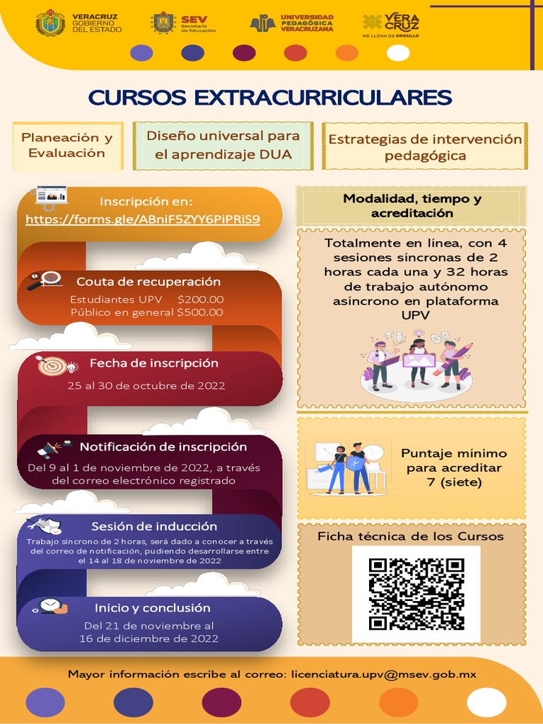 Infografía Cursos Extracurriculares 2022 | PDF