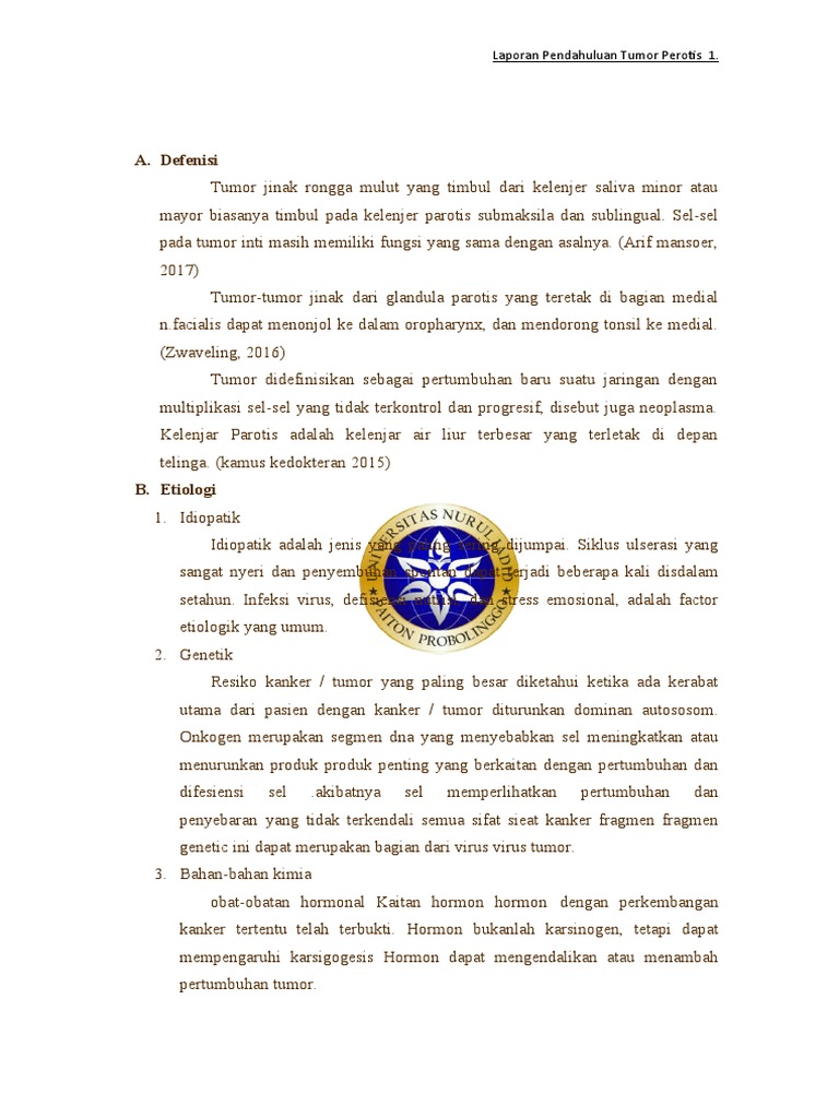 LP Tumor Parotis | PDF