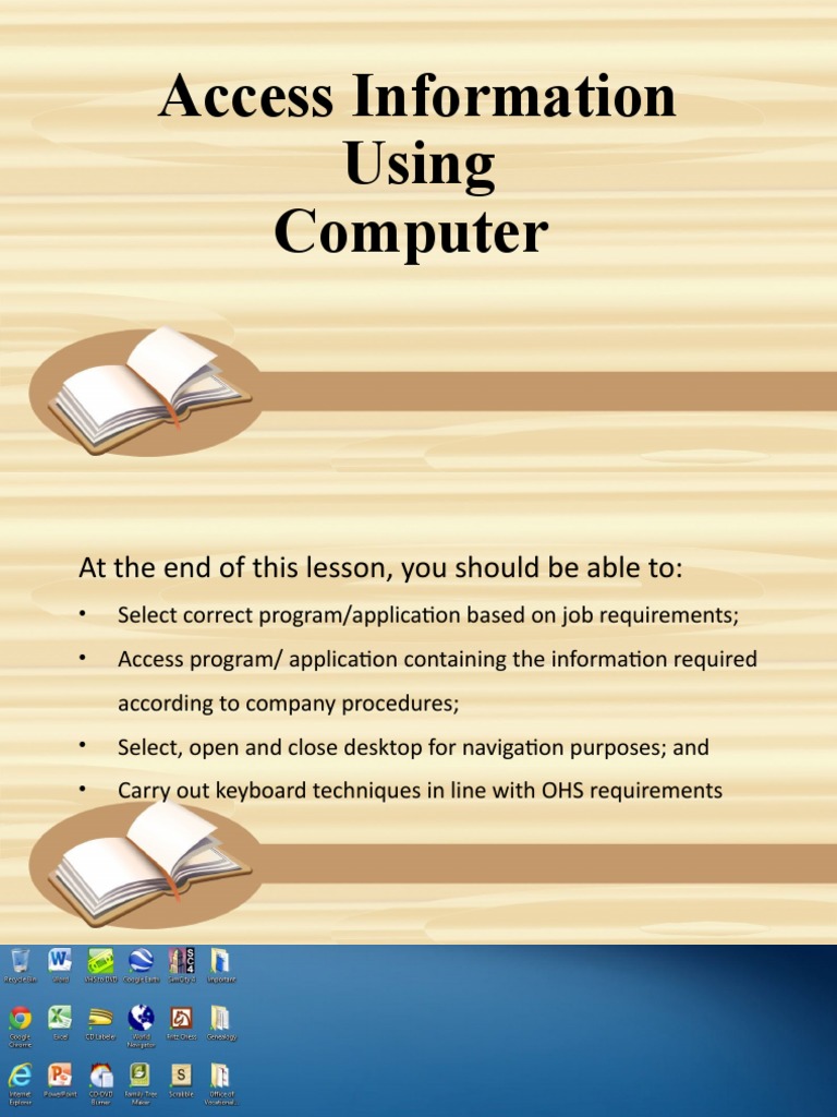 Access Information Using | PDF | Icon (Computing) | Computer Keyboard