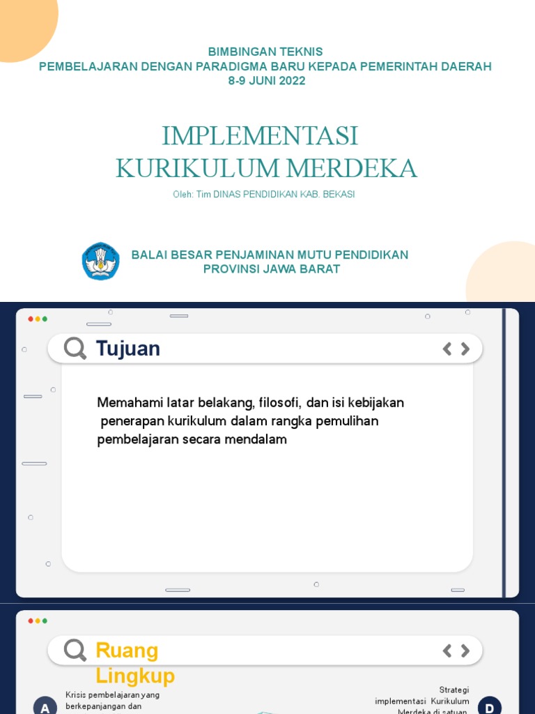Implementasi Kurikulum Merdeka 2022 | PDF