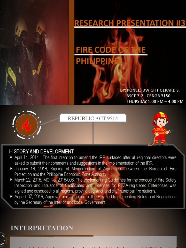 Fire Code of The Philippines | PDF | Fire Safety | Fires