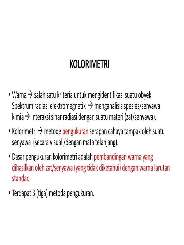 Panduan Dasar Kolorimetri | PDF | Metode & Bahan Ajar | Seni
