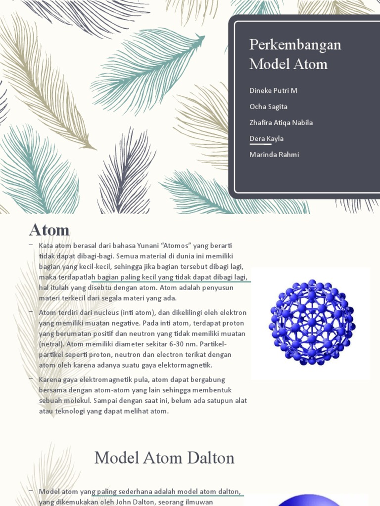 Perkembangan Model Atom | PDF