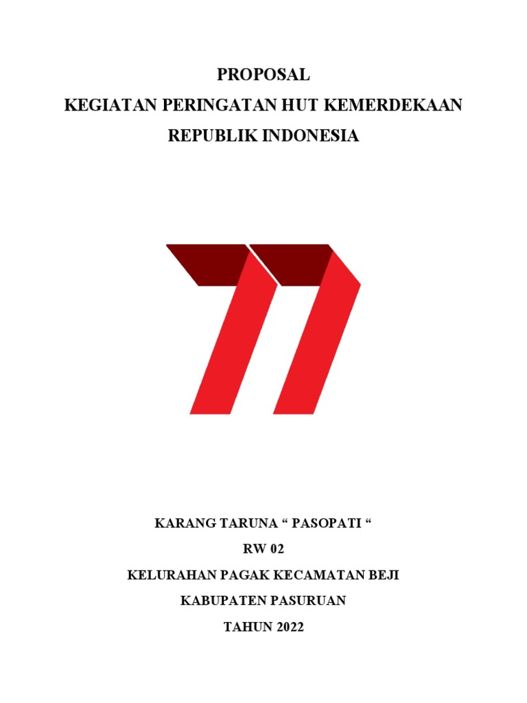 Proposal Karnaval HUT RI ke-77 Pagak | PDF | Griya & Taman