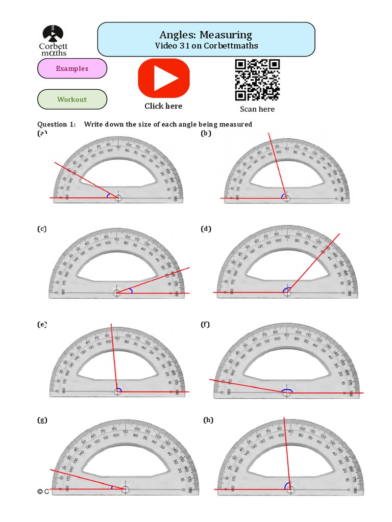 Measuring Angles | PDF | Angle | Quantity