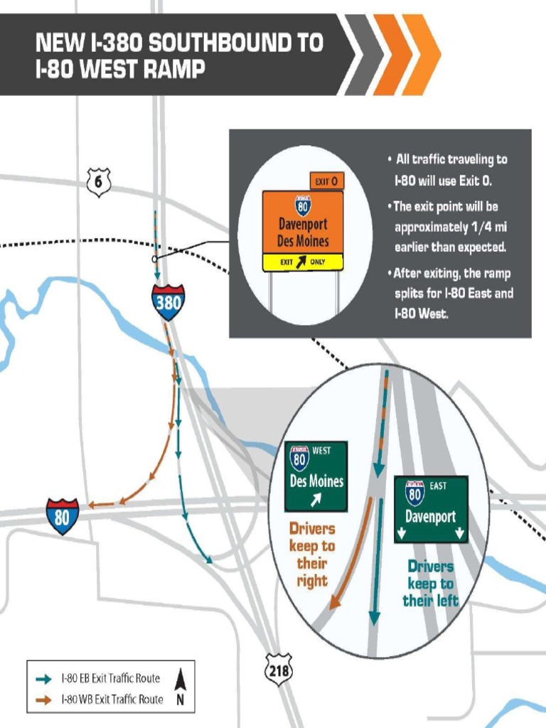 New Ramp Opening and Exit Changes Coming To I-380/80 Interchange | PDF