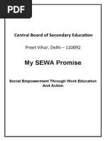 Sewa Project Class-12 - 2021 | PDF | Human Nature | Wellness
