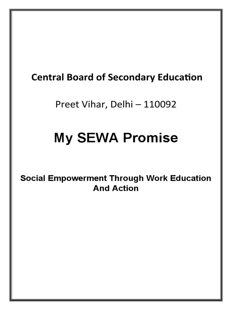 Sewa Final | PDF | Learning | Self Esteem