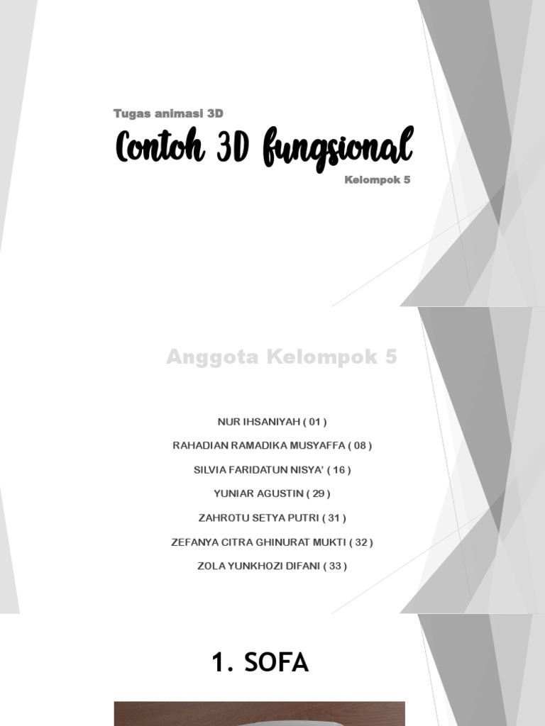 Contoh 3D Fungsional | PDF