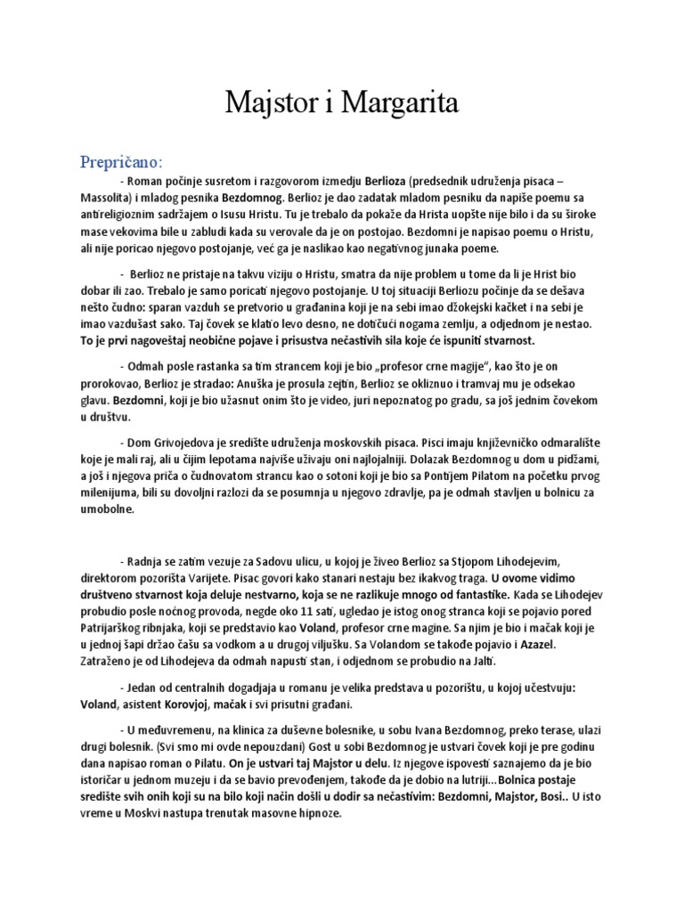Majstor I Margarita | PDF