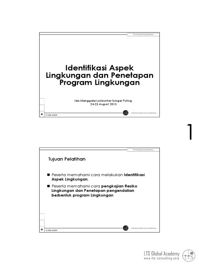 03 Identifikasi Aspek Dan Dampak | PDF 03 Identifikasi Aspek Dan Dampak | PDF