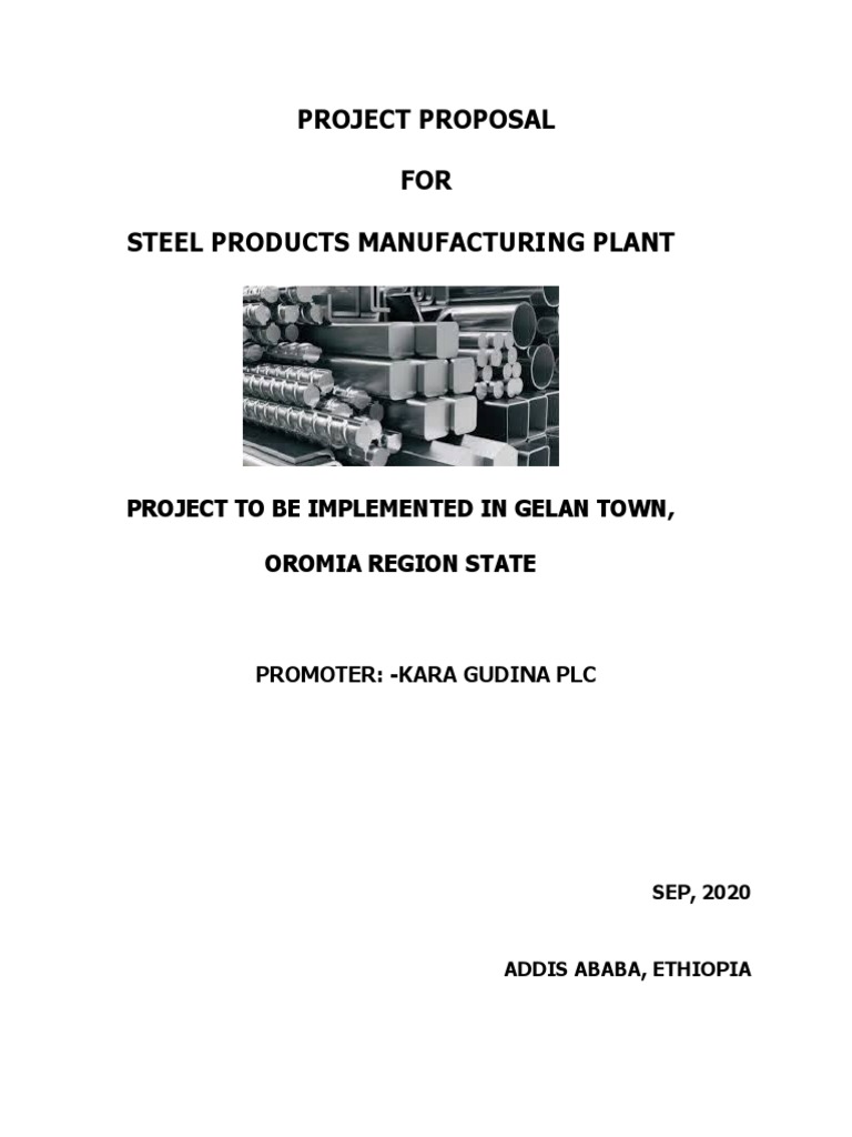 Steel Products Manufacturing Proposal | PDF | Welding | Construction