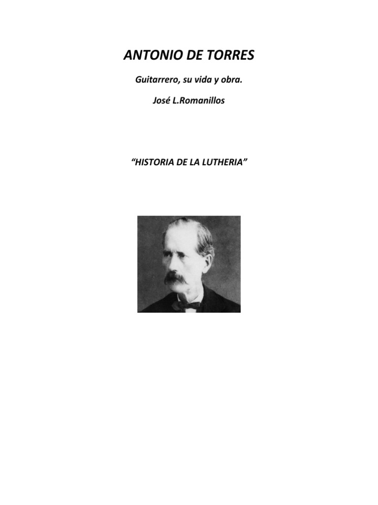 Vida y obra de Antonio de Torres | PDF | Guitarras
