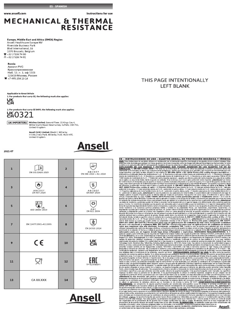 IFU-Mechanical and Thermal Resistance - Split - V3 2 ES | PDF