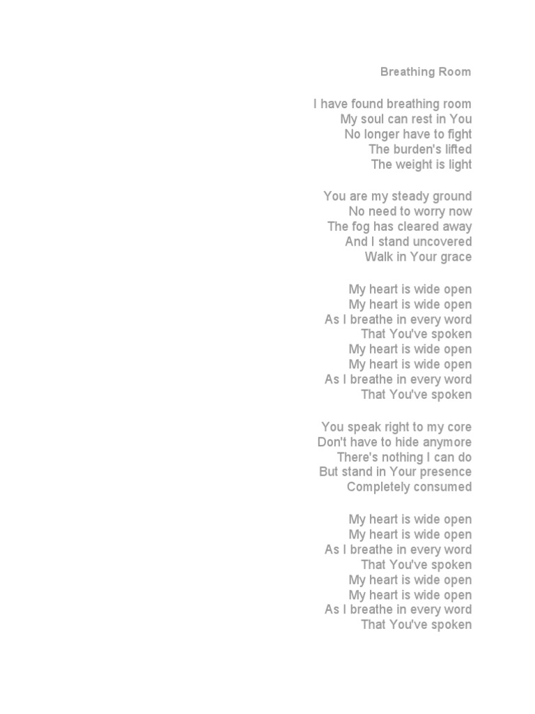 Breathing Room Kim Walker Smith Pdf