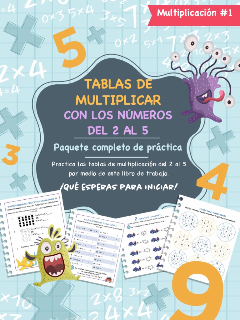 Cuadernillo Multiplicacion Del 2 Al 5 | PDF
