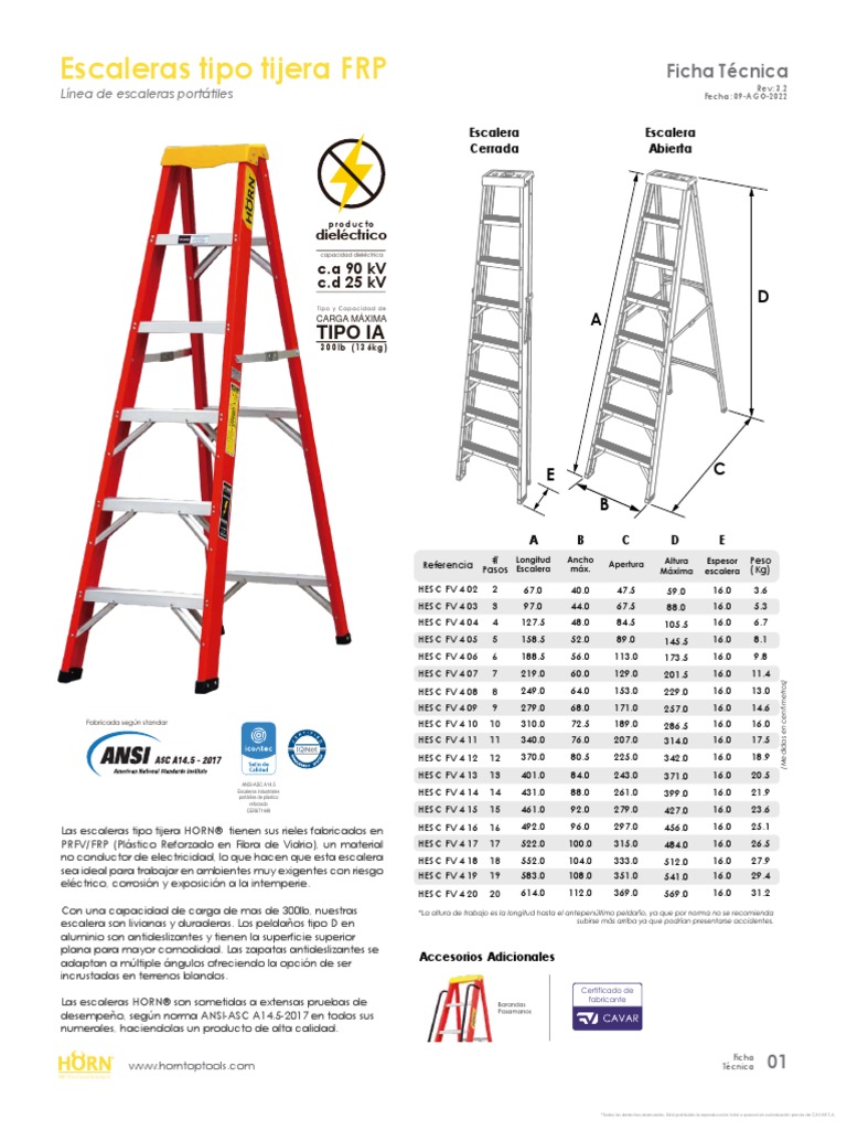 Ficha Tecnica de Escaleras | PDF | Ingeniería de Edificación | Sólido amorfo