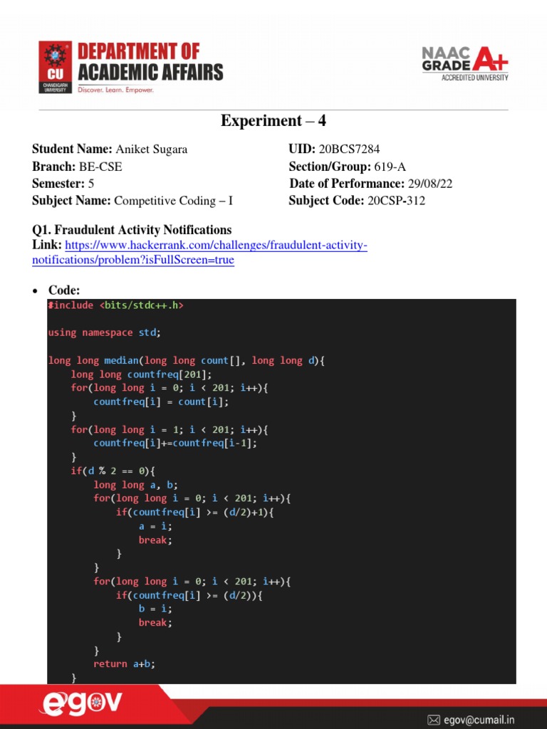 Experiment 4 | PDF | Computer Programming | Software Engineering