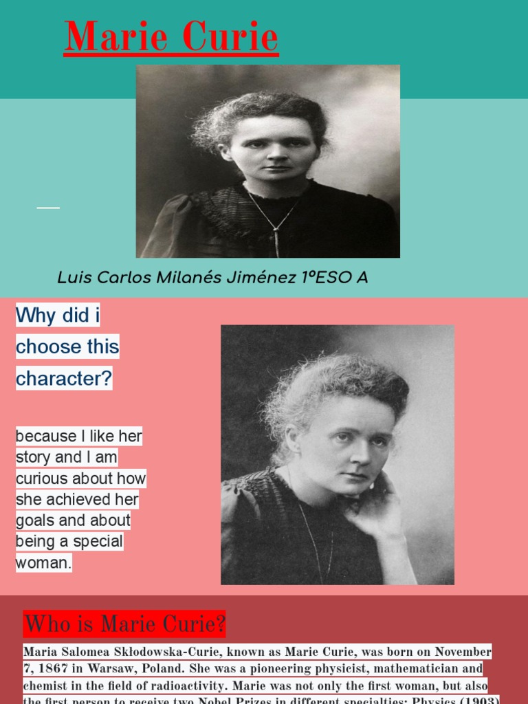 Marie Curie Prsentation | PDF