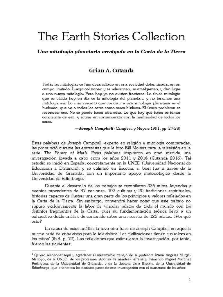 Cutanda (2019) - The Earth Stories Collection - ES | PDF | Sociedad ...