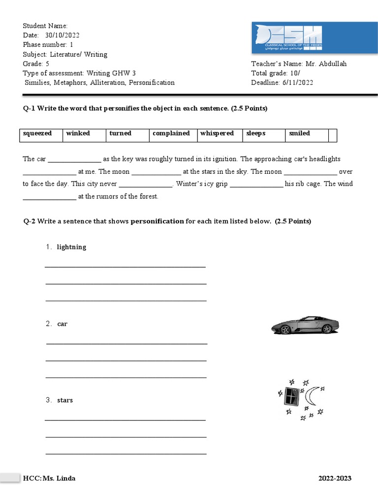 Writing GHW 3. | Download Free PDF | Rhetorical Techniques | Poetic Devices