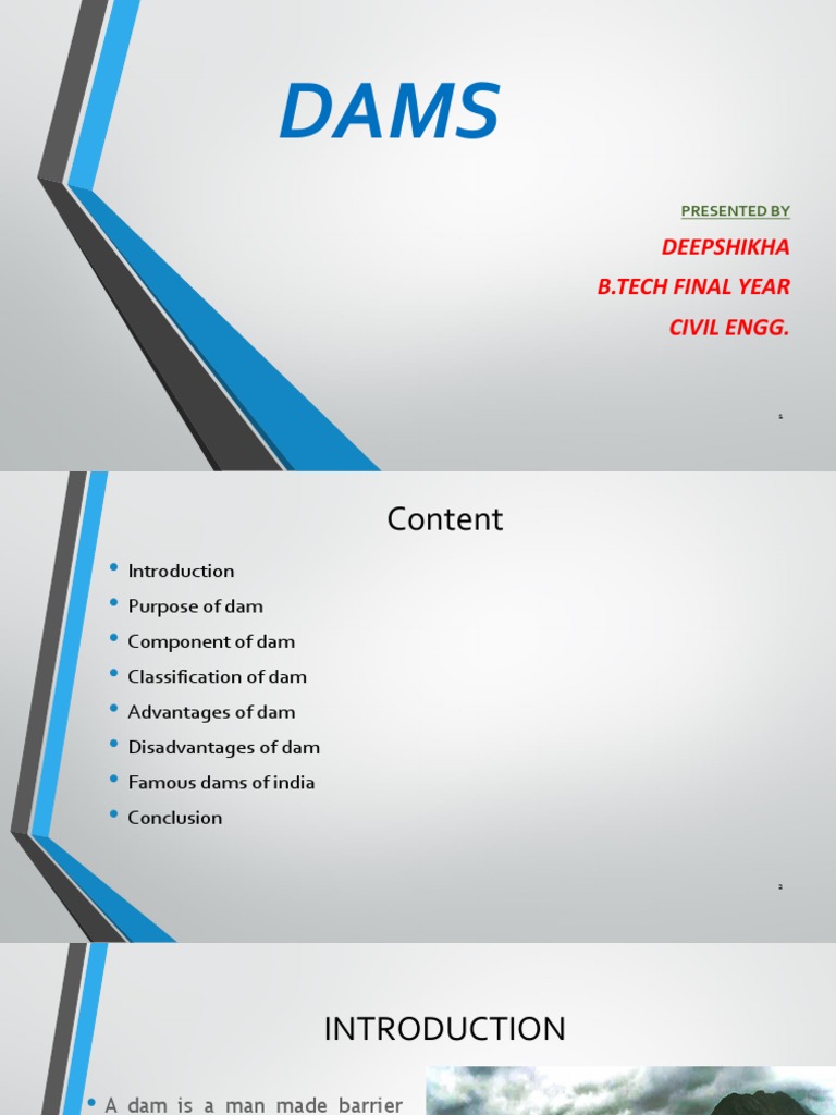 Dams | PDF | Dam | Bodies Of Water