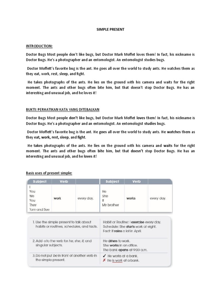 Simple Present | PDF