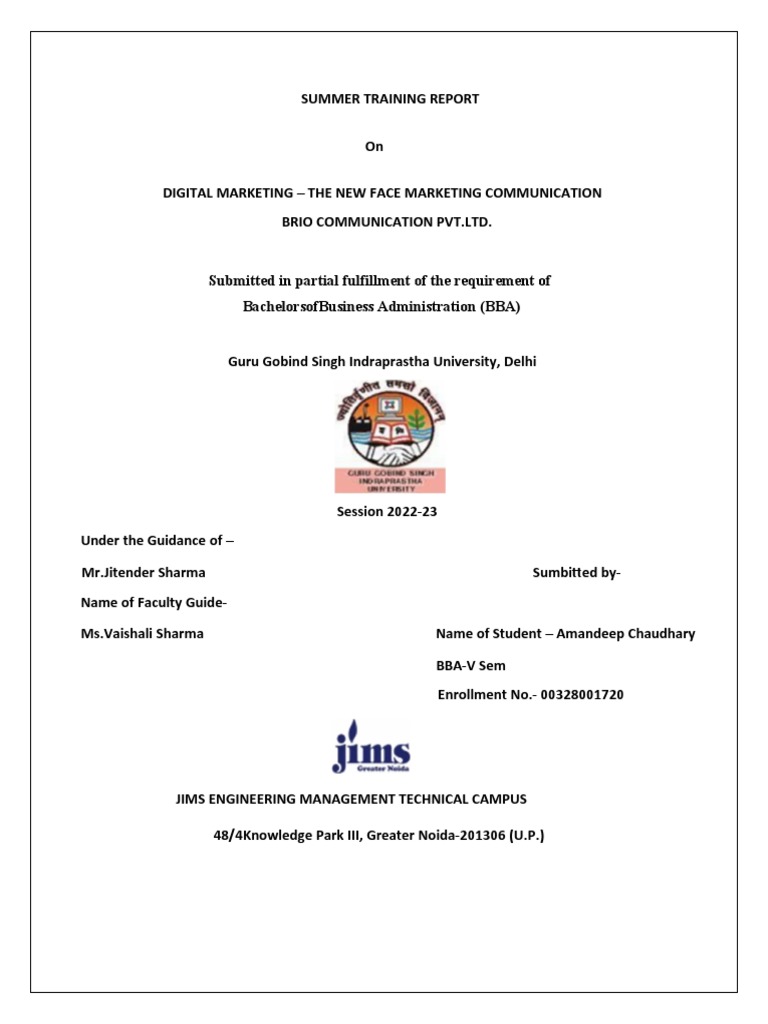 Digital Marketing Report | PDF | Digital Marketing | Swot Analysis