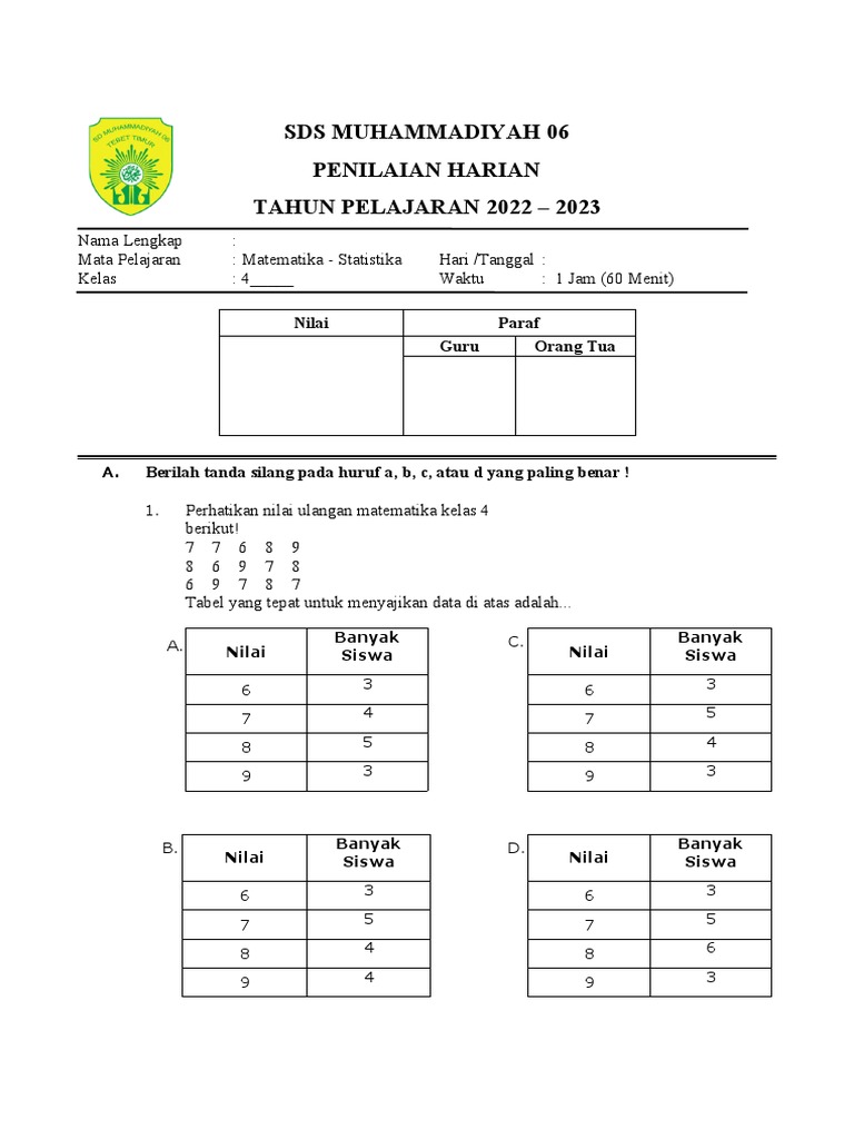 PH MTK Pengolahan Data | PDF