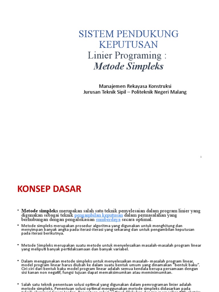4-Metode Simpleks | PDF