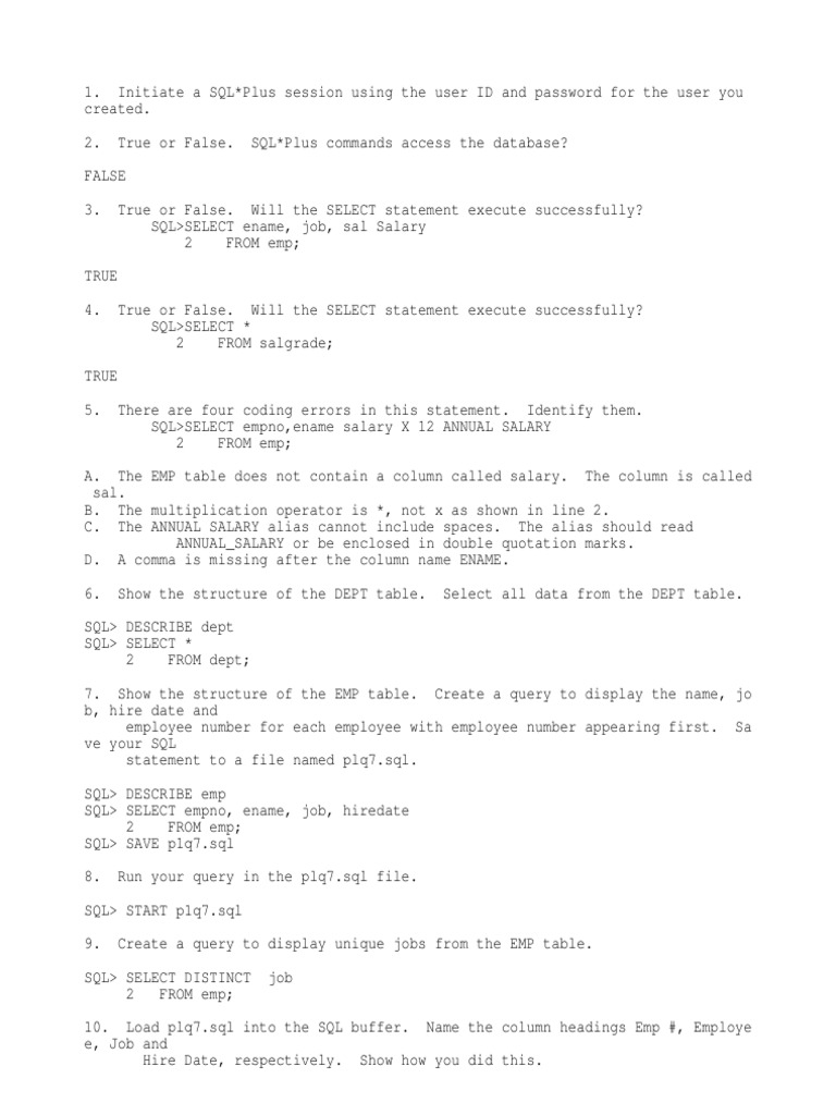 Pract Queries | PDF | Sql | Databases