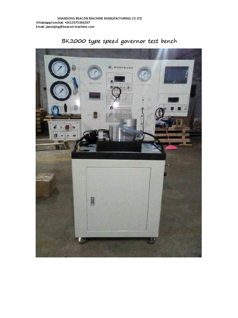Introduction of BK2000 Speed Governor Test Bench | PDF | Engines ...