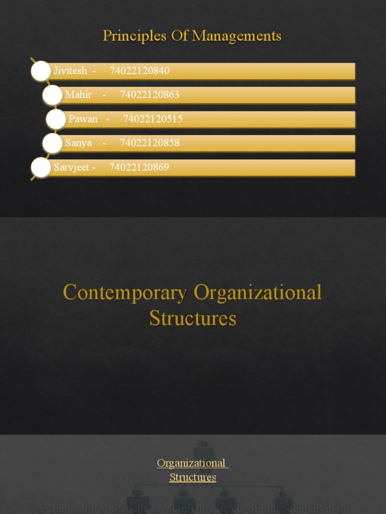 Principles of Management | PDF | Organizational Structure | Business