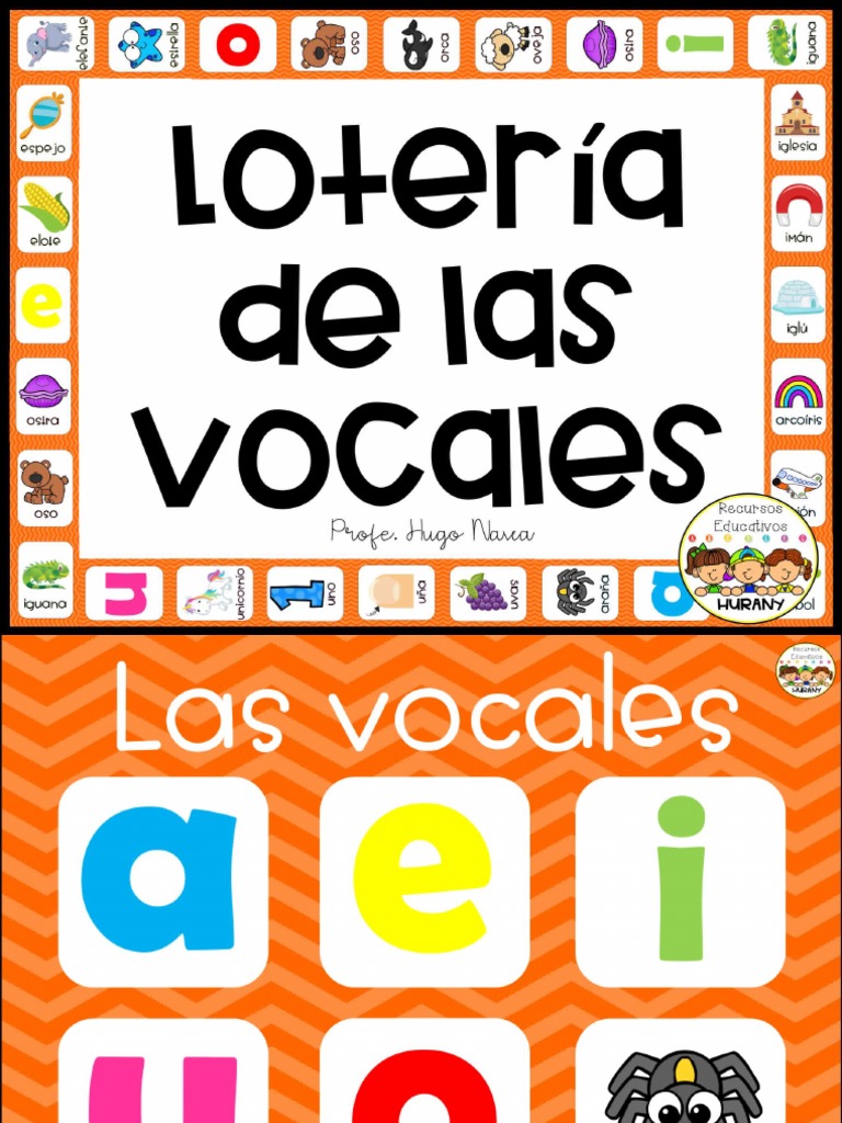 Lotería de Las Vocales Recopilado Por Mundo de Rukkia | PDF