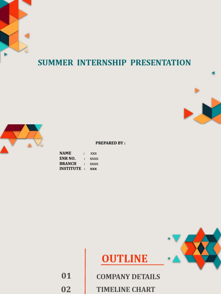 Summer Internship Template | PDF | Bootstrap (Front End Framework ...