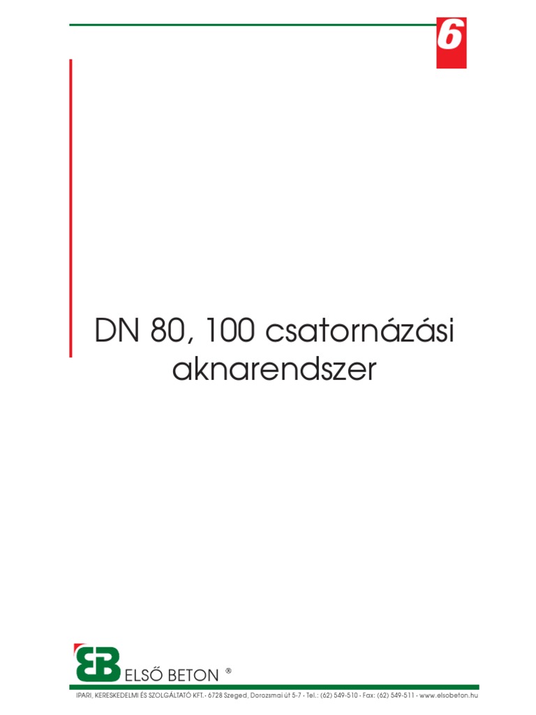23-25-dn 80, 100 Csatorna Elemek | PDF