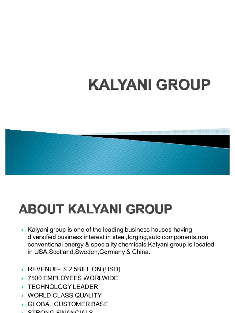 Kalyani Group | PDF | Steel | Automobiles
