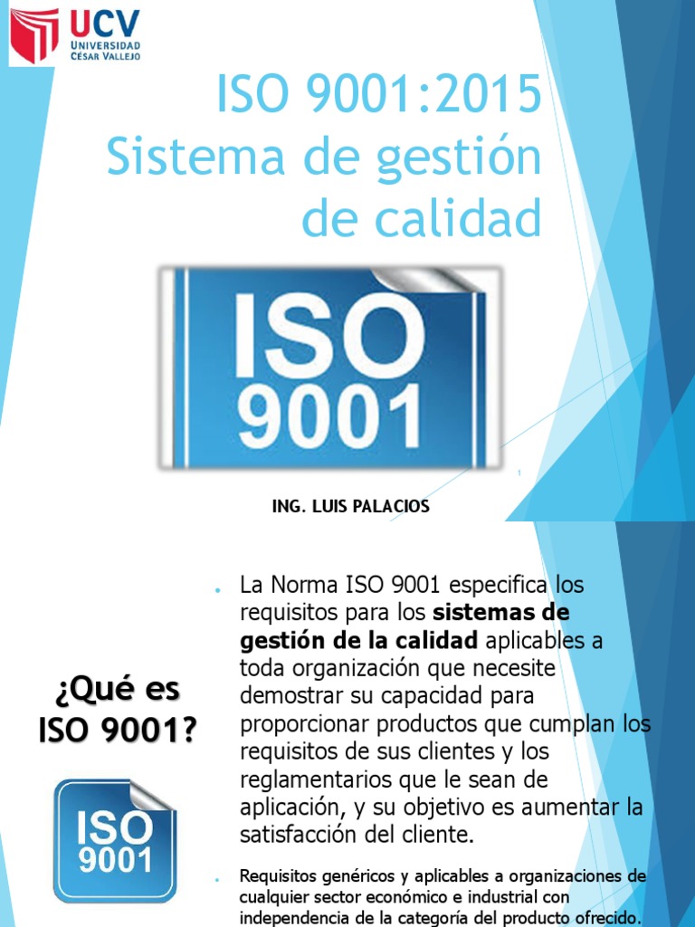 Sesion 9 Iso 9001 Pdf Gestión De La Calidad Calidad Comercial