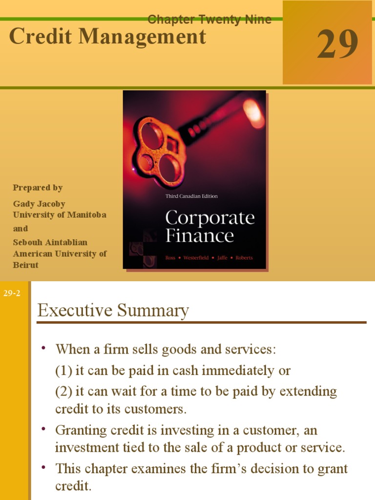 Chapter 11 - Credit Analysis | PDF | Credit | Finance & Money Management